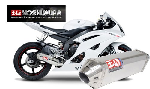 Yoshimura TRC Polished Stainless Steel Tri-Oval Slip On Exhaust System ...