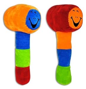 Amazon.com: Plush Hammer with Sound Multi-color Baby Soft Learning Toy ...
