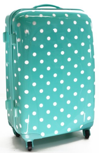 Hartschalen Reise Koffer Trolley Handgepäck TSA Schloss Mint Grün 40 L ...