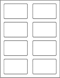 Amazon.com : Ace Label Blank Printable Club Card Sheets, 2-1/8 x 3-1/4 ...