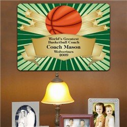 Personalized Coach Wall Sign - FindGift.com