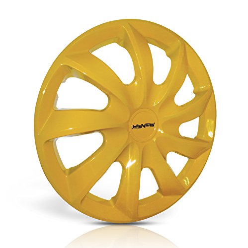 FLASHY HUBCAPS (15 Inch, YELLOW) - Bold colored hubcaps to give your ...