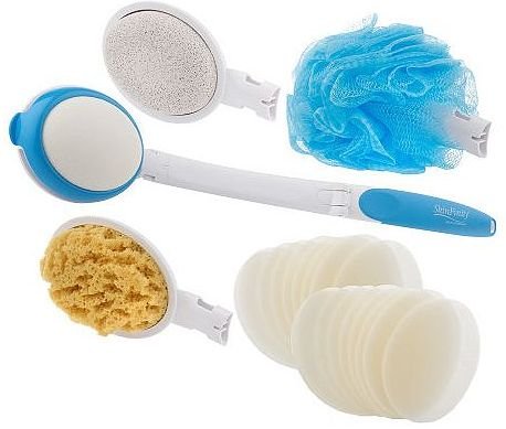 Lotion dispensers: Skinfinity Lotion Applicator Wand Set w/ Loofah ...