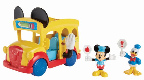 Fisher-Price Disney Mickey Mouse Clubhouse Slidin' School Bus Toys ...