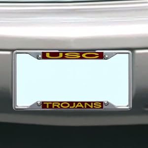 Amazon.com : NCAA USC Trojans License Plate Frame : Sports Fan License ...