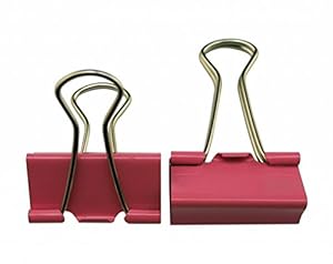 Amazon.com : Ailisi Binder Clips 1 Inch Width and 0.65 Inch Capacity ...