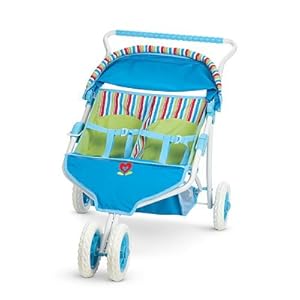 Amazon.com: American Girl Bitty Twins Striped Stroller: Toys & Games