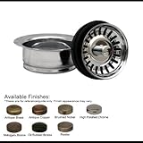 Whitehaus WH200-MABRZ 3-1/2-Inch Waste Disposer Trim, Mahogany Bronze ...