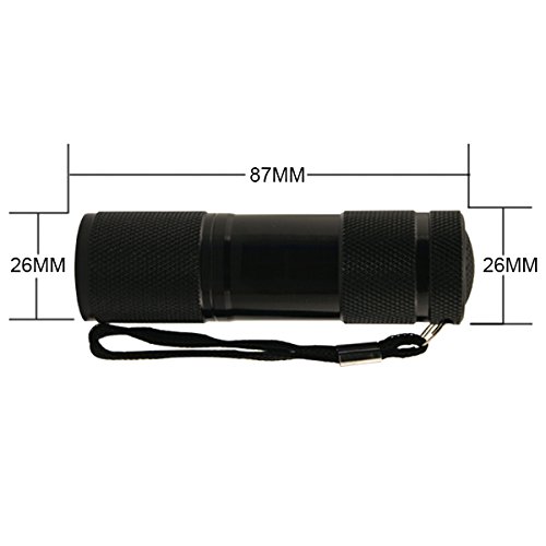 Mighty Max 9 LED Ultraviolet 395nM UV Flashlight - Camp Stuffs