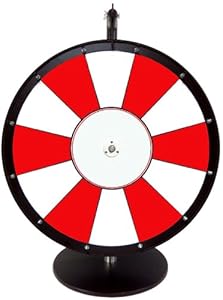 Amazon.com : 24in Red and White Dry Erase Spinning Prize Wheel : Casino ...