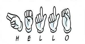 Amazon.com: AMERICAN SIGN LANGUAGE Hello iPHONE 4 4S HEAVY DUTY WHITE ...