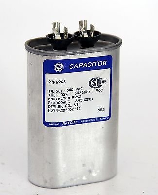 GE 97F6948 Oval Capacitor 580VAC 14.5 mfd: Amazon.com: Industrial ...