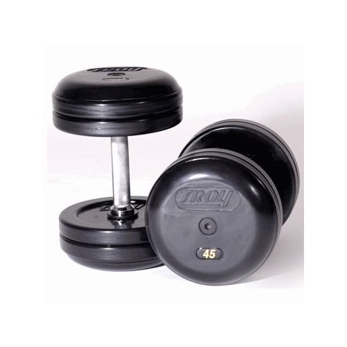 !Buy Troy Barbell RUFD-020R Troy Pro-Style Rubber Dumbbells, 20 Lb ...