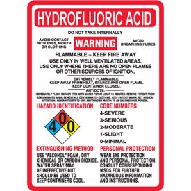 Hydrofluoric Acid Hazardous Material Sign: Amazon.com: Industrial ...