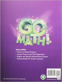 Go Math!: Student Practice Book Grade 3: HOUGHTON MIFFLIN HARCOURT ...