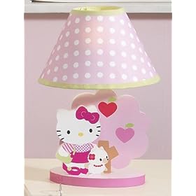 Bedtime Originals Hello Kitty and Puppy Lamp with Shade - Pink | all ...