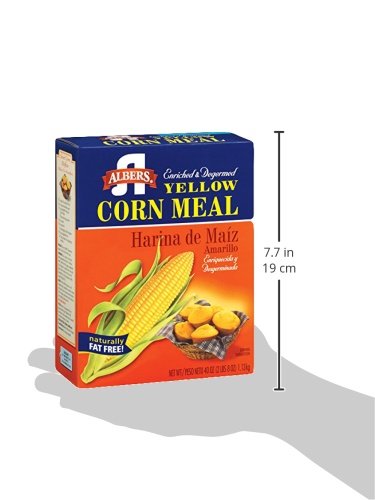 Albers Yellow Corn Meal, 40-Ounce Boxes (Pack of 4) Food, Beverages ...