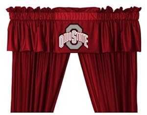 Amazon.com : Ohio State University Buckeyes Window Treatments Valance ...