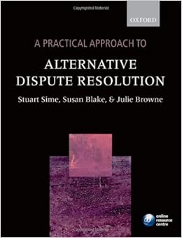 A Practical Approach to Alternative Dispute Resolution: Amazon.co.uk ...