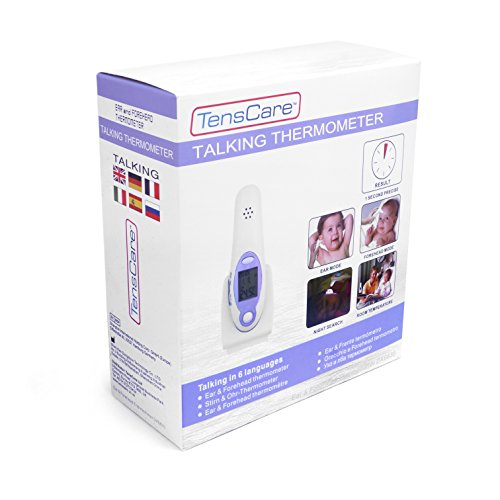 TensCare Digital Talking Thermometer for Ear and Forehead with Room ...