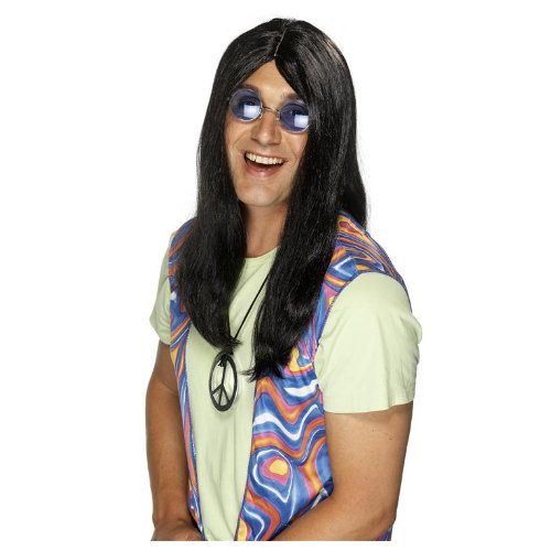 Opiniones de ADULT MENS BLACK NEIL HIPPY WIG 1960'S GROOVY SMIFFYS ...