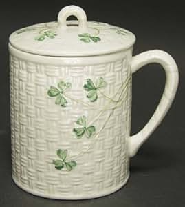 Amazon.com - Belleek Pottery (Ireland) Shamrock Mug & Lid, Fine China ...