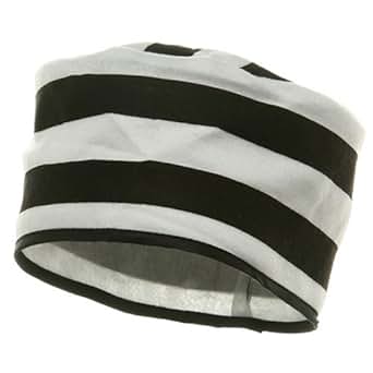 Amazon.com: Felt Prisoner Hat-Black White W39S12A: Costume Headwear And ...