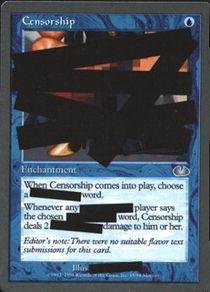 Amazon.com: Magic: the Gathering - Censorship - Unglued: Toys & Games