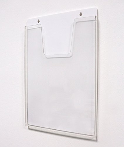 Wall Mount A4 Clear Acrylic Sign Holder, Notice Message Board, Poster ...