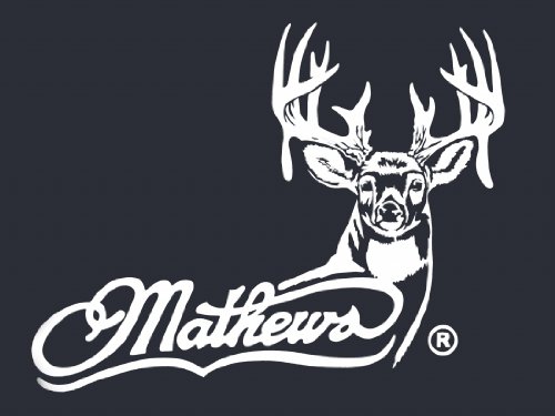 Mathews Archery Logo with Whitetail - White Hunting window decal ...