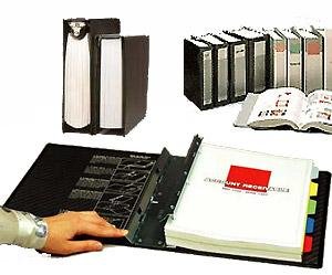 Amazon.com : Itoya Spring Post Binder 4" Capacity(Black), Accomodates 8 ...