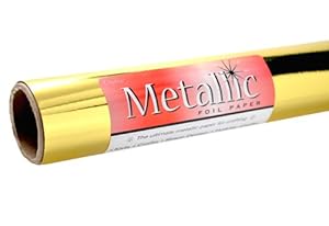 Amazon.com: Grafix Gold Metallic Foil Paper Roll 26-Inch-by-6-Feet ...