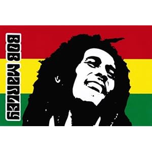 handcraft stickers: Reggae Legend Bob Marley Jamaica Flag Vinyl Decal ...