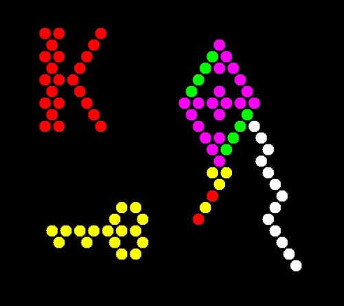 Lite Brite Refill: Letters (26 SQUARE SHEETS) | Life Skills Toys