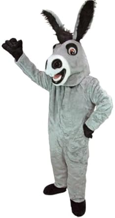 Amazon.com: Friendly Donkey Mascot Costume: Adult Sized Costumes: Clothing