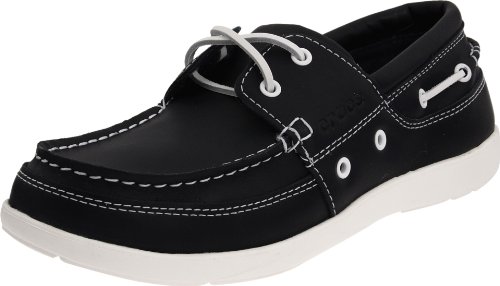 #>Cheapest Crocs Men’s Harborline Boat Shoe Navy/White 11371-462-660 9 ...