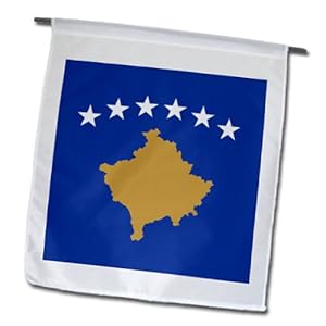 Amazon.com : 3dRose fl_158350_1 Flag of Kosovo - Blue with 6 White ...