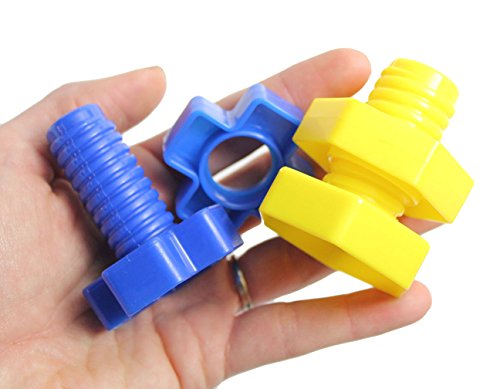 Large Plastic Nuts and Bolts - Set of 4 - Matching and Fine Motor Toy ...