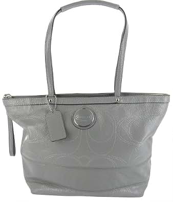 Coach Grey Patent Leather Handbag | semashow.com