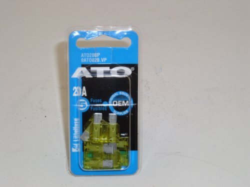 Find Littelfuse 20 Amp ATC / ATO Fuses Pack of 5 ATO20BP / 0AT0020.VP ...