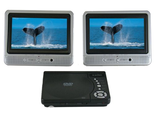 Axion AXN6079 7-Inch Twin Monitor Portable DVD System | Portable DVD ...