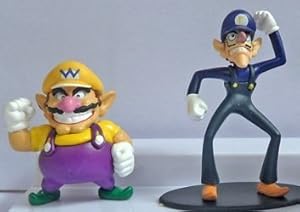 Amazon.com: Super Mario Mini Wario & Waluigi Figures Set: Toys & Games