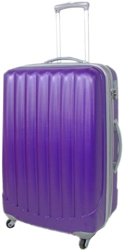 LILA 360° Rollensystem Reisekoffer Koffer Trolley Trolleys Hartschale ...