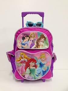 Amazon.com: Disney Princess Large Rolling Backpack and Gift Set: Sports ...