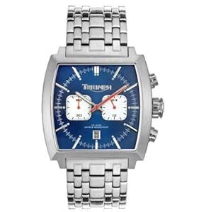 Triumph 3025-22 Mens Tiger Black Dial Stainless Steel Watch: Triumph ...