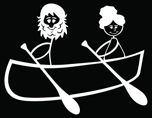 Grandparents Row Boat Rowing Family Stick Figure Vinyl Decal Sticker ...