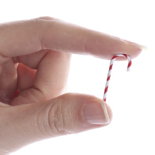 Package of 78 Tiny Red and White String Wrapped Wire Candy - Want It All