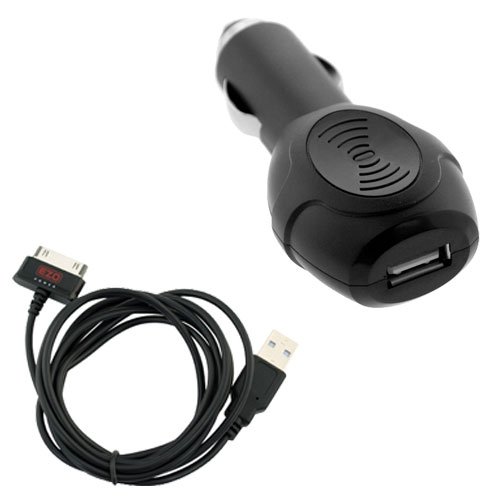 EZOPower 6ft USB Data Cable + Car Charger Power Adapter for Samsung ...