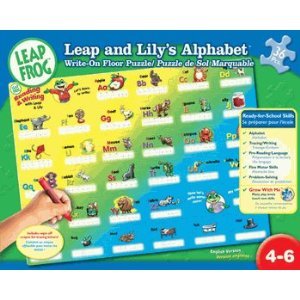 Leapfrog abc Tad and Lily's Alphabet write on floor puzzle [Toy ...