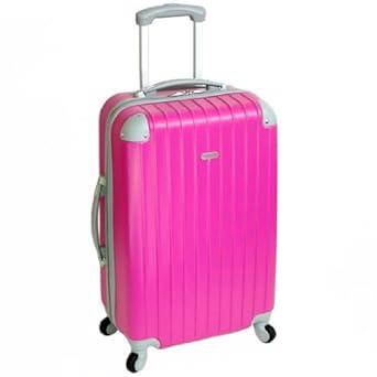 Karabar Medium Large 24 Inch Hard Sided Suitcase (Pink) best price ...